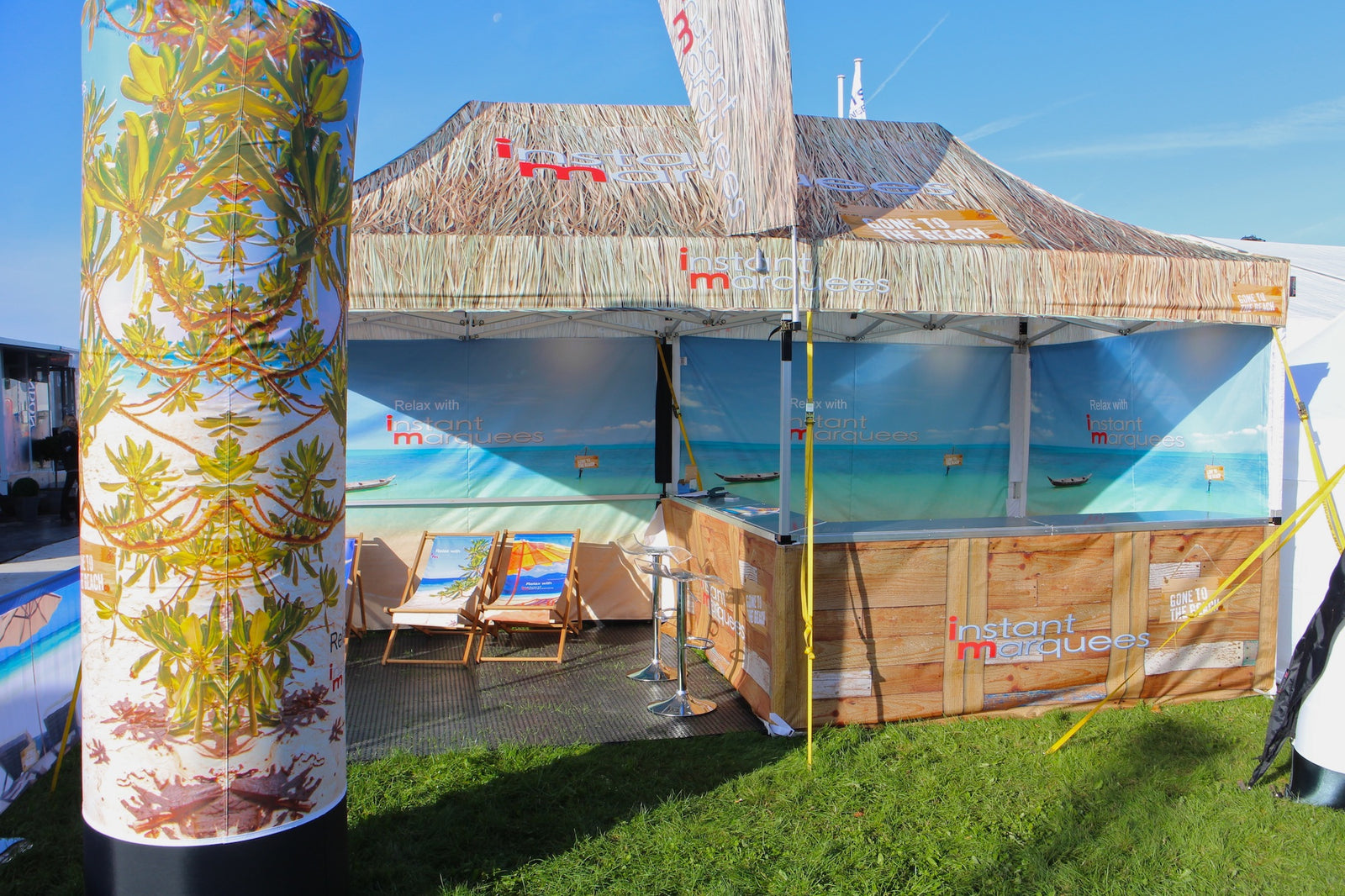 Printed 6x3m Bar/Merchandise Tent Package – Instant Marquees