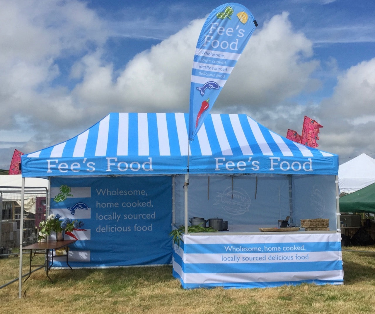 Printed 6x3m Bar/Merchandise Tent Package – Instant Marquees